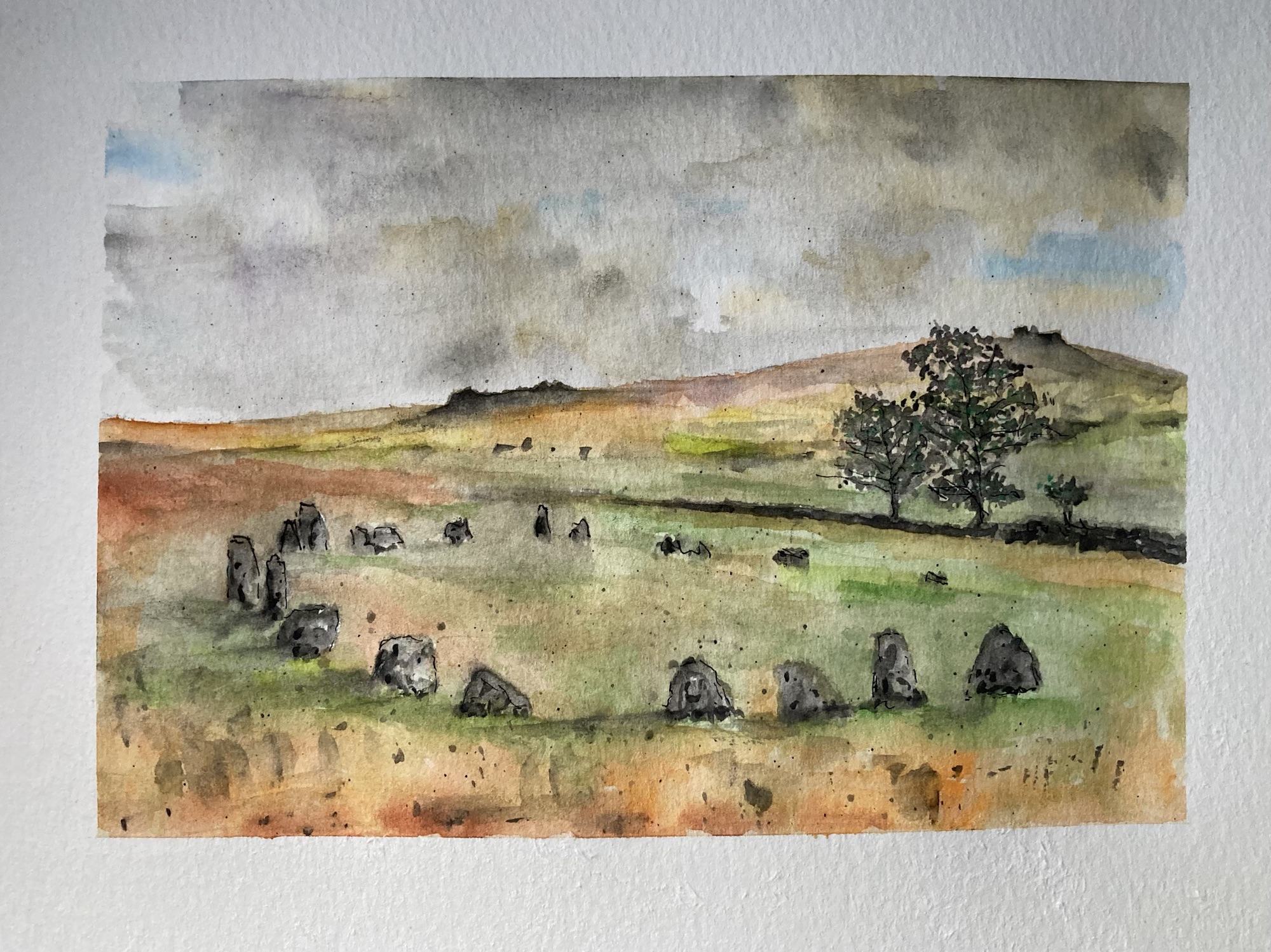 Stone Circle, Dartmoor #art – Tim O'Hare